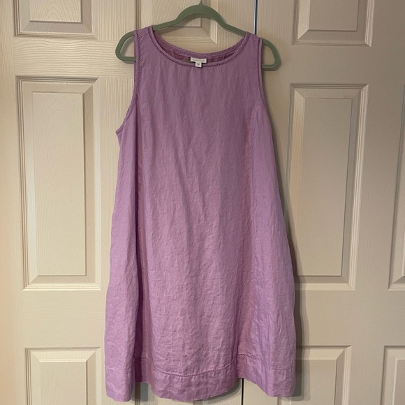 J. Jill | Dresses | Jjill Love Linen Linen Dress Aline Pockets Sizes L ...